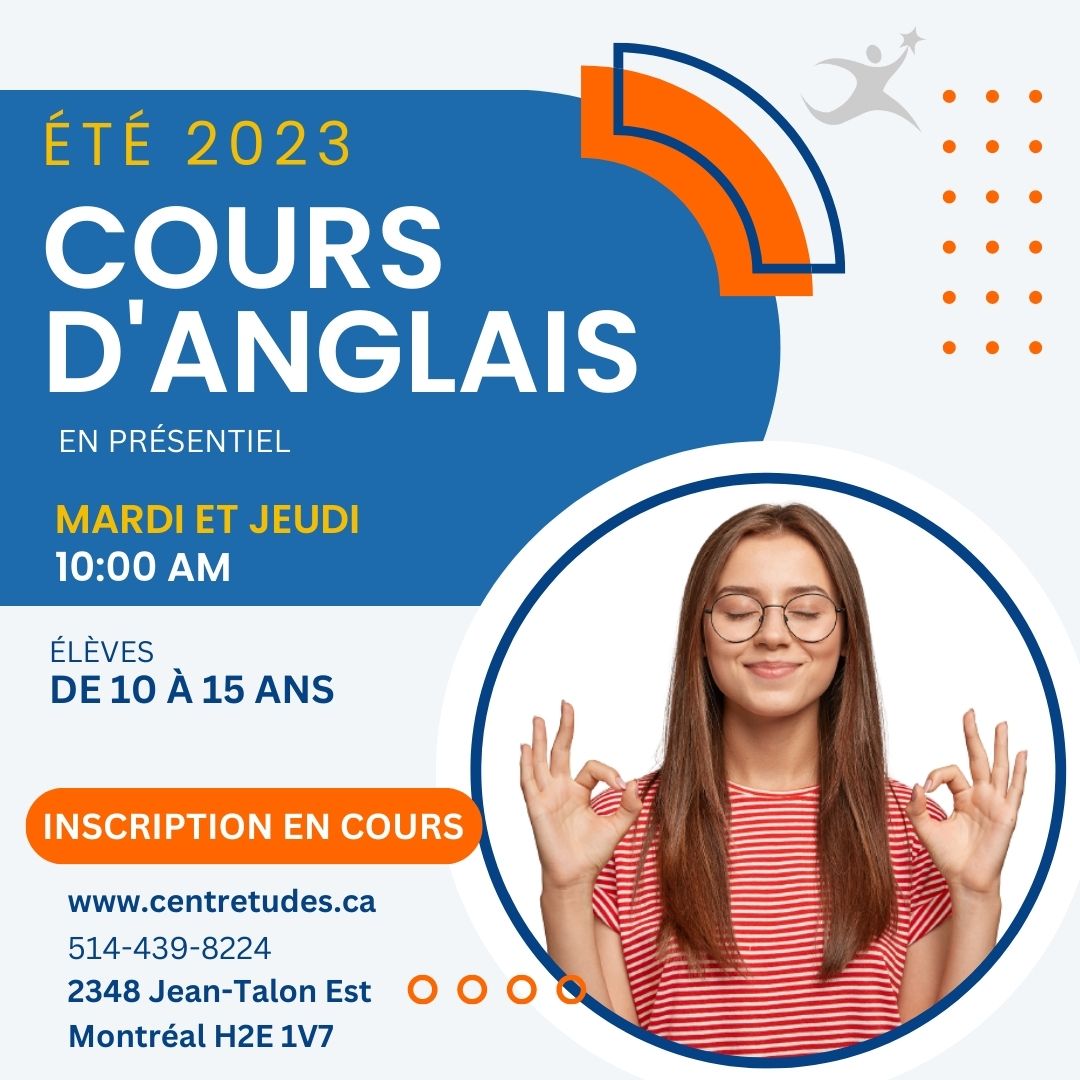 Cours d'anglais en petits groupes à Montréal - Primaire secondaire
